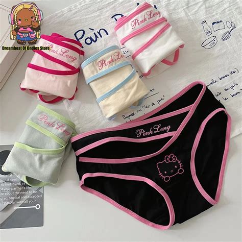 40 65kg Hello Kitty Women Underwear Girl Panties Confortable Cotton