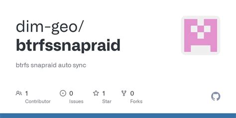 github dim geo btrfssnapraid btrfs snapraid auto sync r snapraid