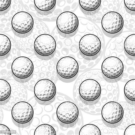 골프 공 완벽 한 패턴 벡터 아트 이미지입니다 골프 공 연속 배경 벽지 질감 디자인 골프에 대한 스톡 벡터 아트 및 기타 이미지 골프 추상적인 패턴 Istock