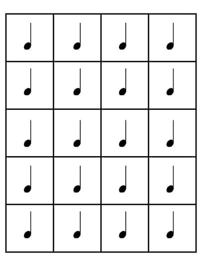 Printable Rhythm Manipulatives In Standard Notation And Stick Notation