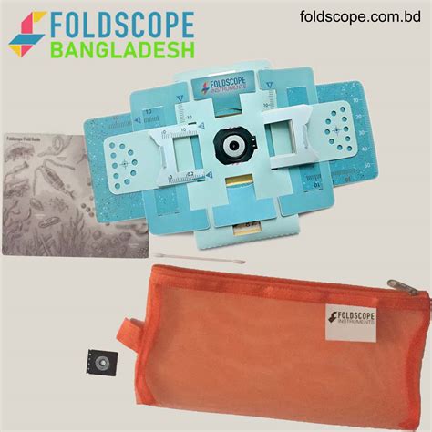 Assembled Foldscope Original Paper Microscope 1 Piece