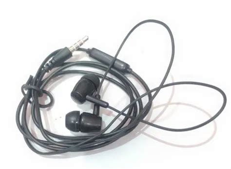 Black Wired Mobile Earphone At Piece Wired Earphone In Garhwa Id