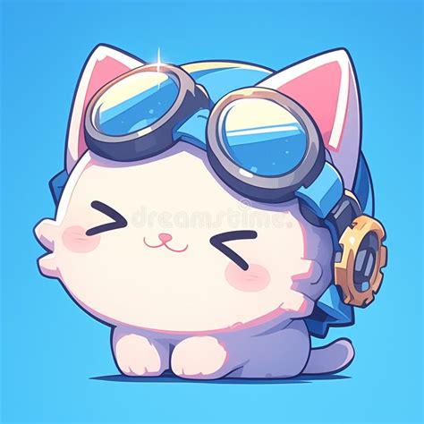 A Cute Cat Software Engineer Cartoon Style Stock Vector Illustration Of Tech Funny 315964314