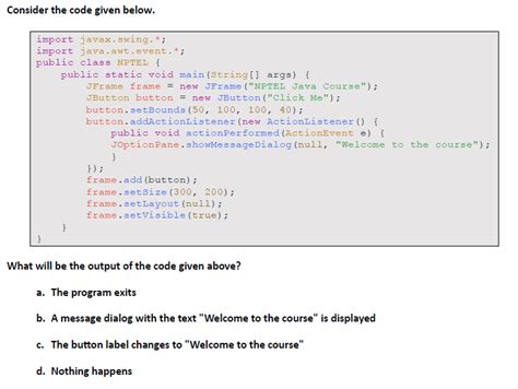 Nptel Programming In Java Quiz Week 10assignment 10 Answers