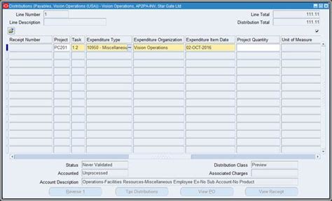 Oracle Applications Oracle Payables To Projects Interface