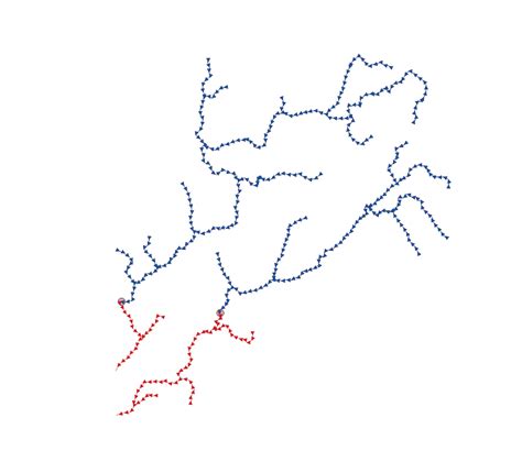 Point Splitting Line To Upper And Lower Parts In Qgis Geographic Information Systems Stack