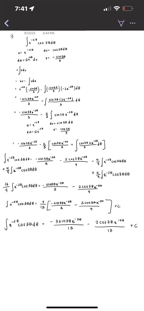 [calculus 2 Integration Of Parts] R Homeworkhelp