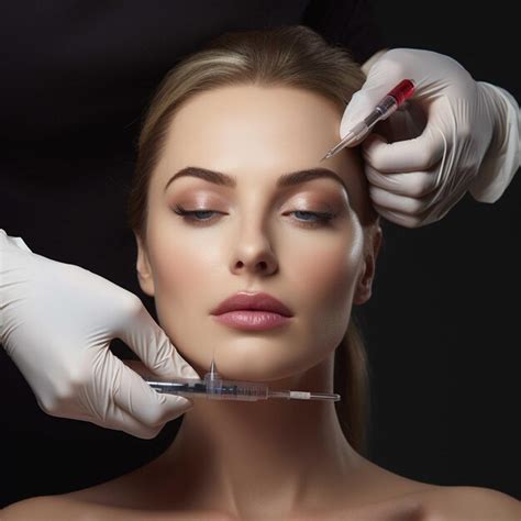 Premium Photo Beautiful Young Woman Receiving Botox Injection In Her