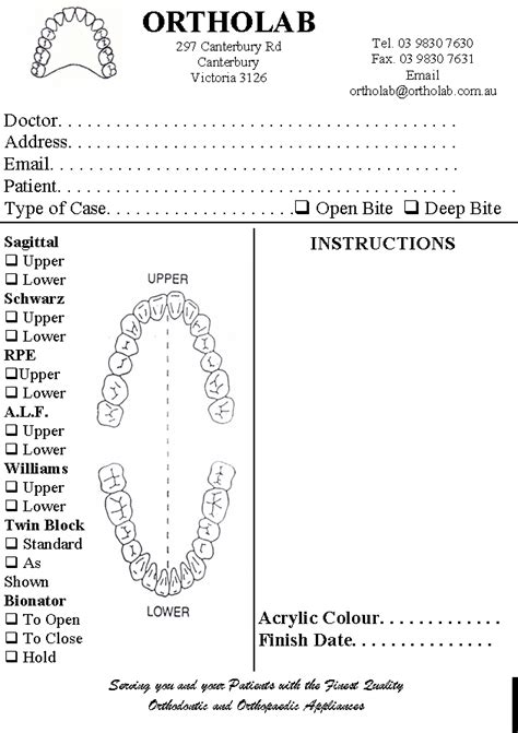 Download A Lab Sheet Ortholab