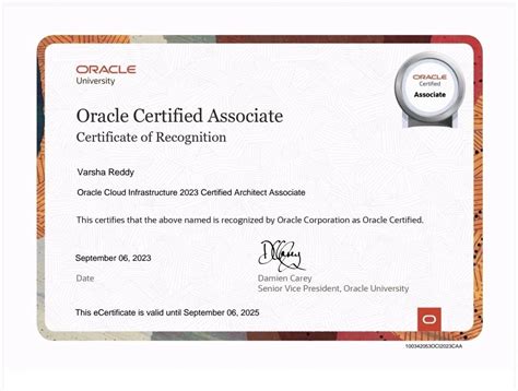 Connections Oraclecertified Oracleuniversity Varsha Reddy