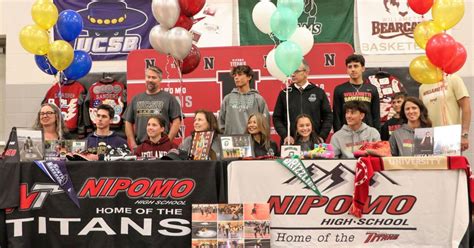 Four Nipomo Seniors Sign With Four Year Schools High School
