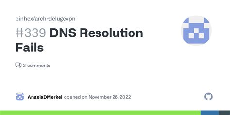 DNS Resolution Fails Issue Binhex Arch Delugevpn GitHub