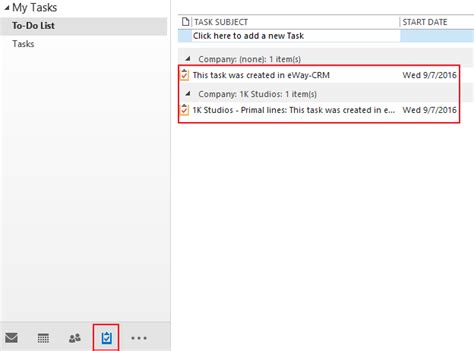 Create Follow Up Tasks For Leads In Eway Crm Outlook Crm
