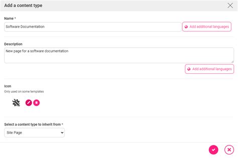 Content Type Edit Property Fields And Manage Inheritance Help