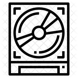 Local Disk Icon Download In Line Style