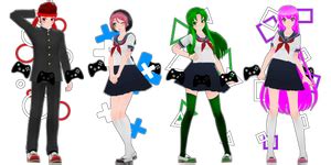 Mmd Yandere Simulator Occult Club Members Dl By Frenchfriestsun On