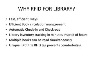 RFID Based Library Management System PPTX