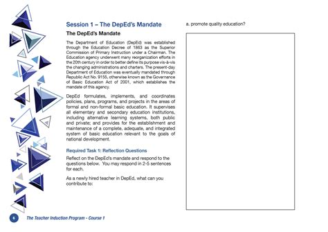 Deped Teacher Induction Program Tip Course 1 Teacherph