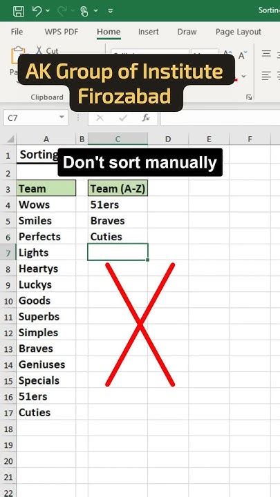 Sort Function Excel Exceltips Exceltricks Exceltutorial Education Excelformula Youtube