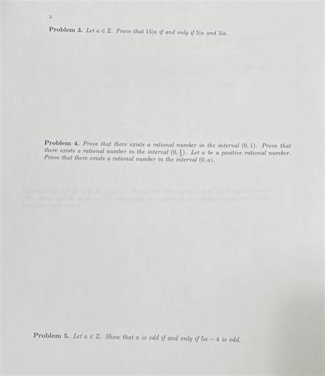 solved problem 3 let a∈z prove that 15∣a if and only if