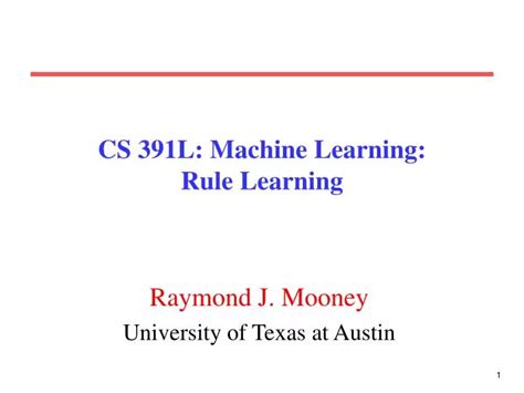 PPT CS L Machine Learning Rule Learning PowerPoint Presentation ID