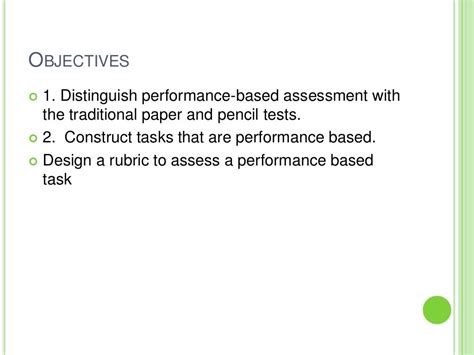 Lesson 5 Performance Based Assessment