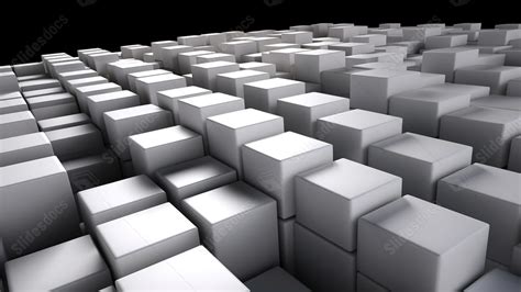 The Geometric 3d Cube With The Golden Light Powerpoint Background For Free Download Slidesdocs