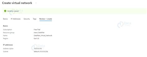 Create Virtual Network In Azure DataFlair