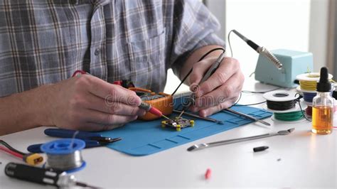Master Is Testing Electrical Circuit Using Multimeter Stock Video Video Of Work Electric