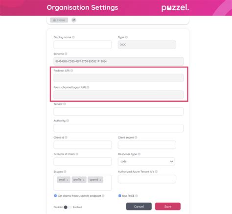configure single sign on with salesforce puzzel help centre