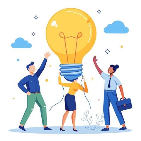 Teamwork Sparks Bright Ideas Collaboration Creativity Innovation Success Premium Ai Generated