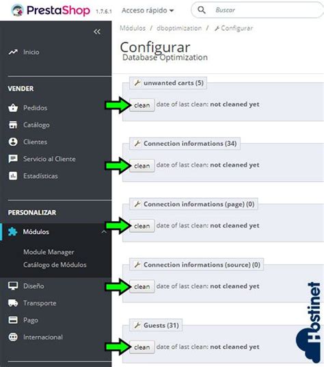 Prestashop Database Optimization Optimizar Base De Datos Mysql De Prestashop Módulo Gratuito