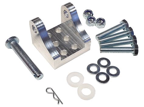 10mm Pin Machined Aluminium Actuator Mounting Bracket Gimson Robotics