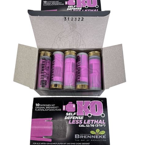 Brenneke Ko Self Defense Ammunition Less Lethal 82g 127grs Self