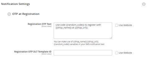 Notification Settings Magento 2 Mobile Otp Login Pro Extension