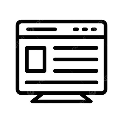 browser screen elements symbol vector screen elements symbol png and