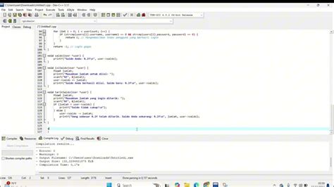 pengantar coding membuat sebuah program atm dalam bentuk modular youtube