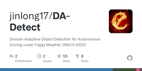 GitHub Jinlong DA Detect Domain Adaptive Object Detection For Autonomous Driving Under
