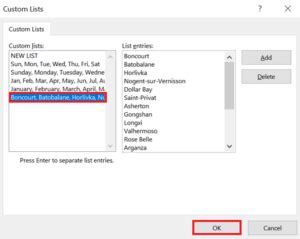 How To Create A Custom Autofill List In Excel