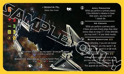 Soontir Fel Battle Over Endor Sl Digital File Only Etsy