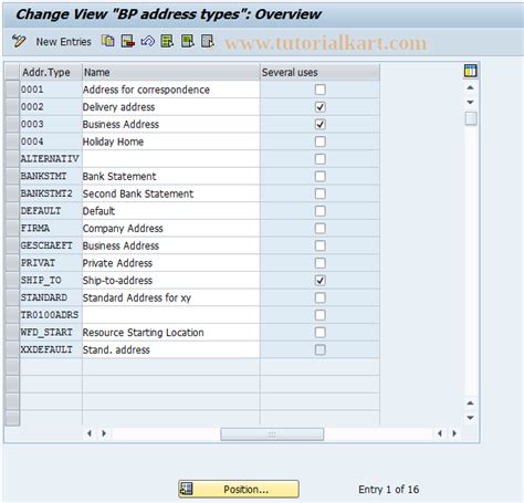 Buc1 Sap Tcode Bp Cust Address Type Transaction Code
