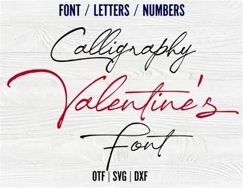 Cursive Font Svg Otf Calligraphy Letters SVG Alphabet Etsy