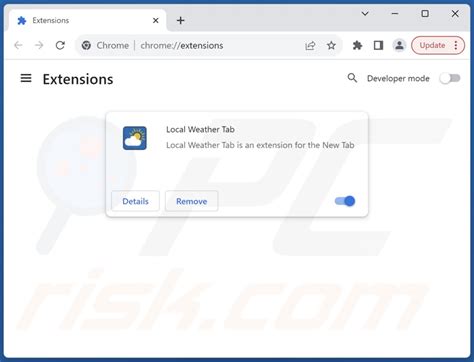 Local Weather Tab Browser Hijacker Simple Removal Instructions