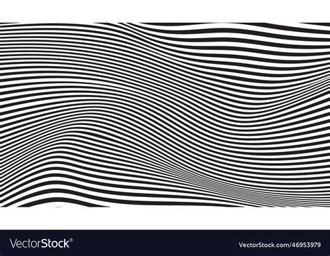 Optical Illusion Lines Background Abstract 3d Vector Image