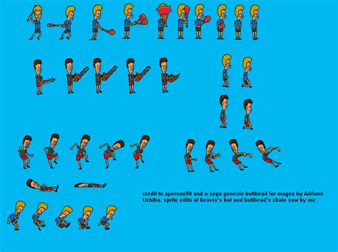 Beavis And Butthead Genesis Sprite Edits By Xpglitz236 On Deviantart