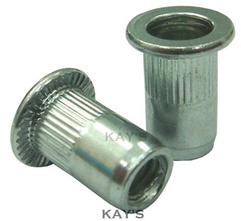 Steel Rivnuts Blind Threaded Nutserts Knurled Rivet Nuts M3 M4 M5 M6 M8