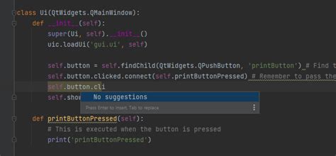 Python Pyqt5 Button Nnect No Suggestions Stack Overflow