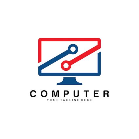 Premium Vector Computer Logo Vector Design Template Premium Vector Computer Logo Vector Design Template