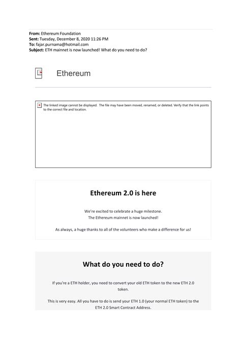 Send Your Eth To Smart Contract To Convert To Eth 20 Is This A Scam