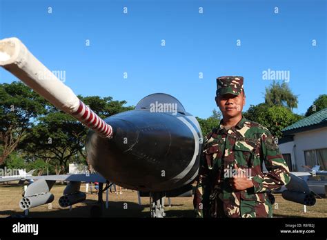 A Member Of The Philippine Air Force At The Air Force City Park In